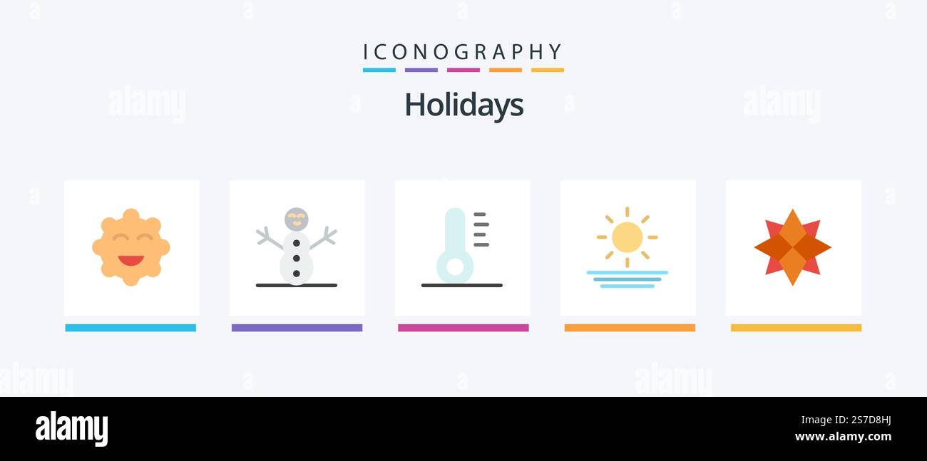 Holidays Flat 5 Icon Pack Including . holiday. winter. Creative Icons ...
