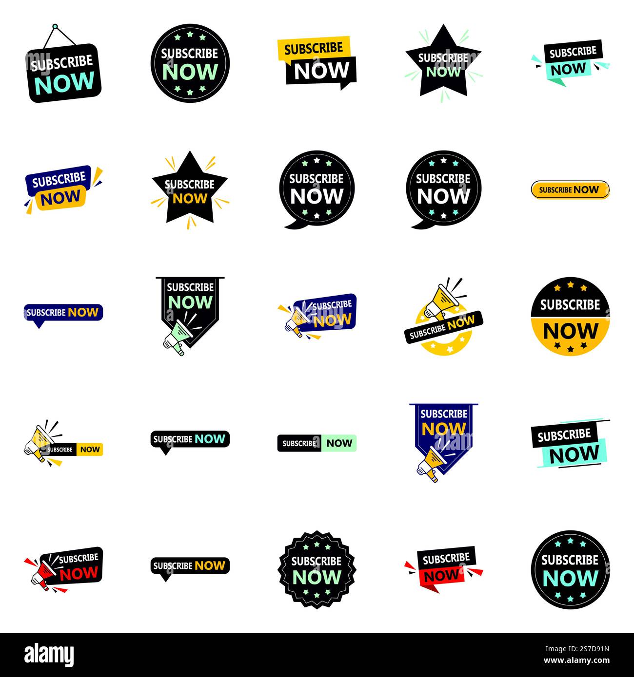 The Ultimate Collection of Subscribe Now 25 Vector Banners for ...