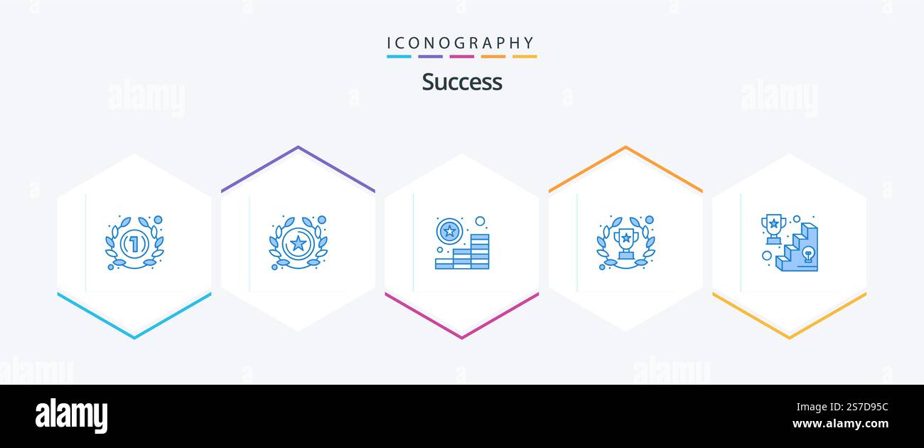 Sucess 25 Blue icon pack including success. success. coins. laurel ...