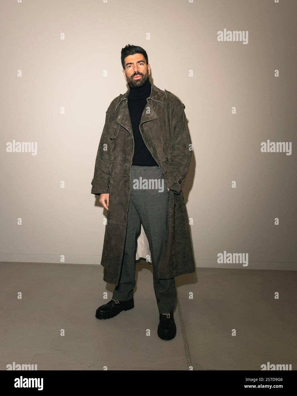 Gianluca Gazzoli Milan Fashion Week - Men F/W 2025-26 Emporio Armani ...