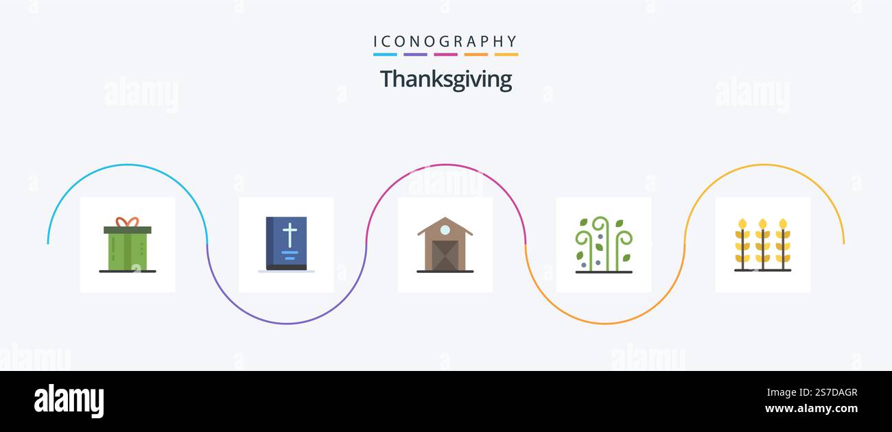 Thanks Giving Flat 5 Icon Pack Including wind. leaves. thanksgiving ...