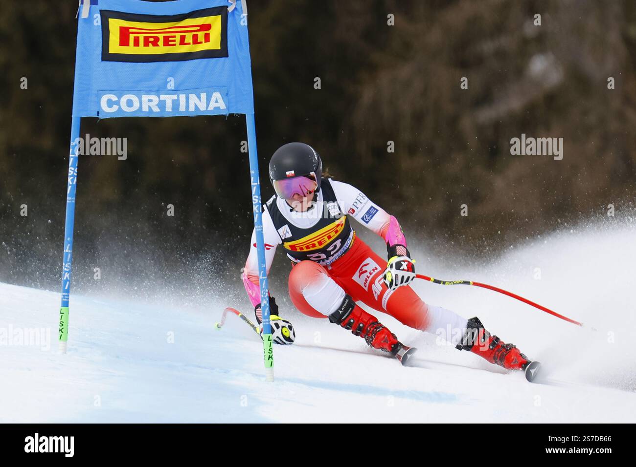 Maryna Gasienica-Daniel (POL) during the AUDI FIS Ski World Cup 2024/25 - Super G - Women at ...