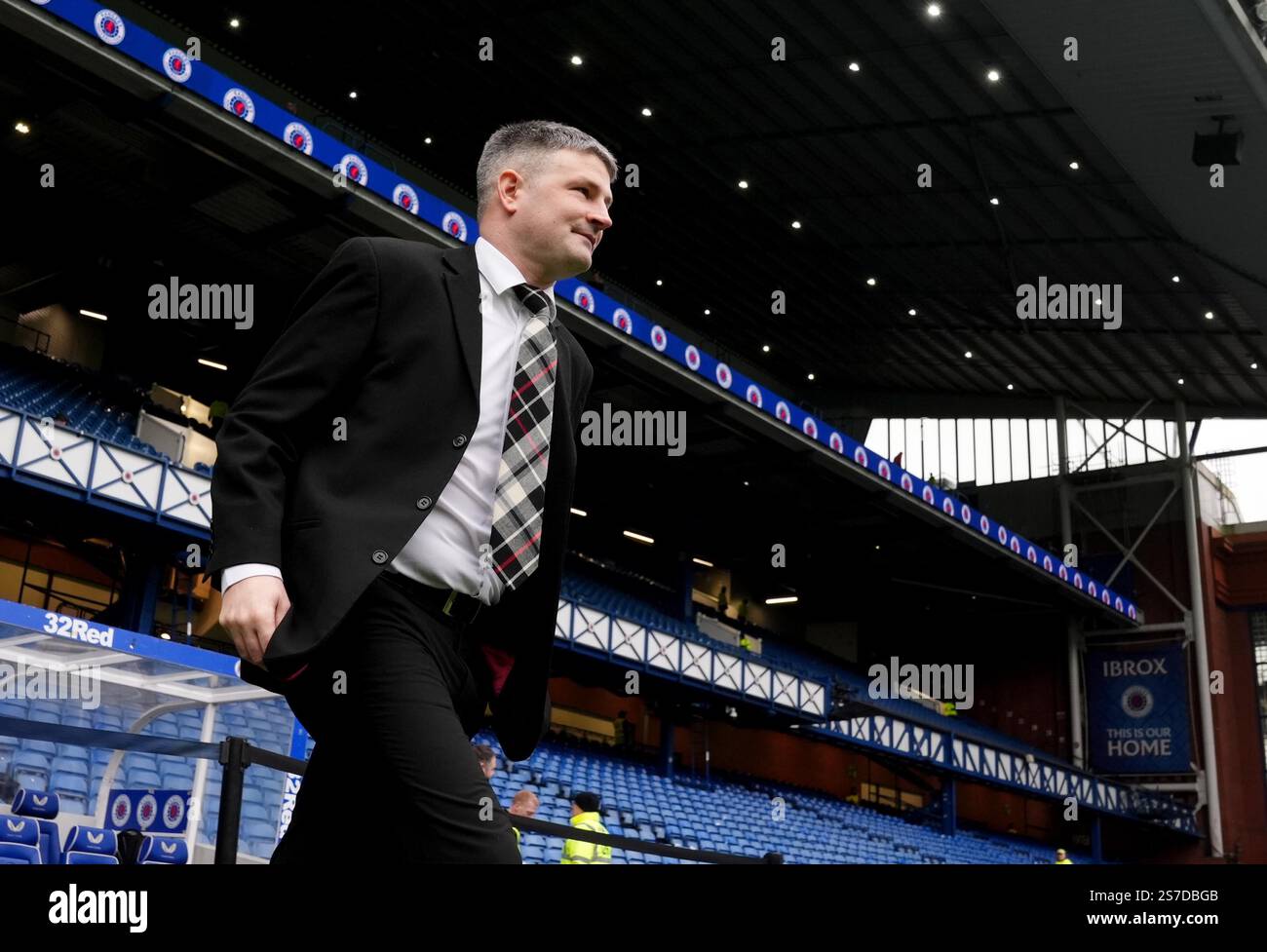 Fraserburgh manager Mark Cowie on the pitch ahead of the Scottish Gas ...