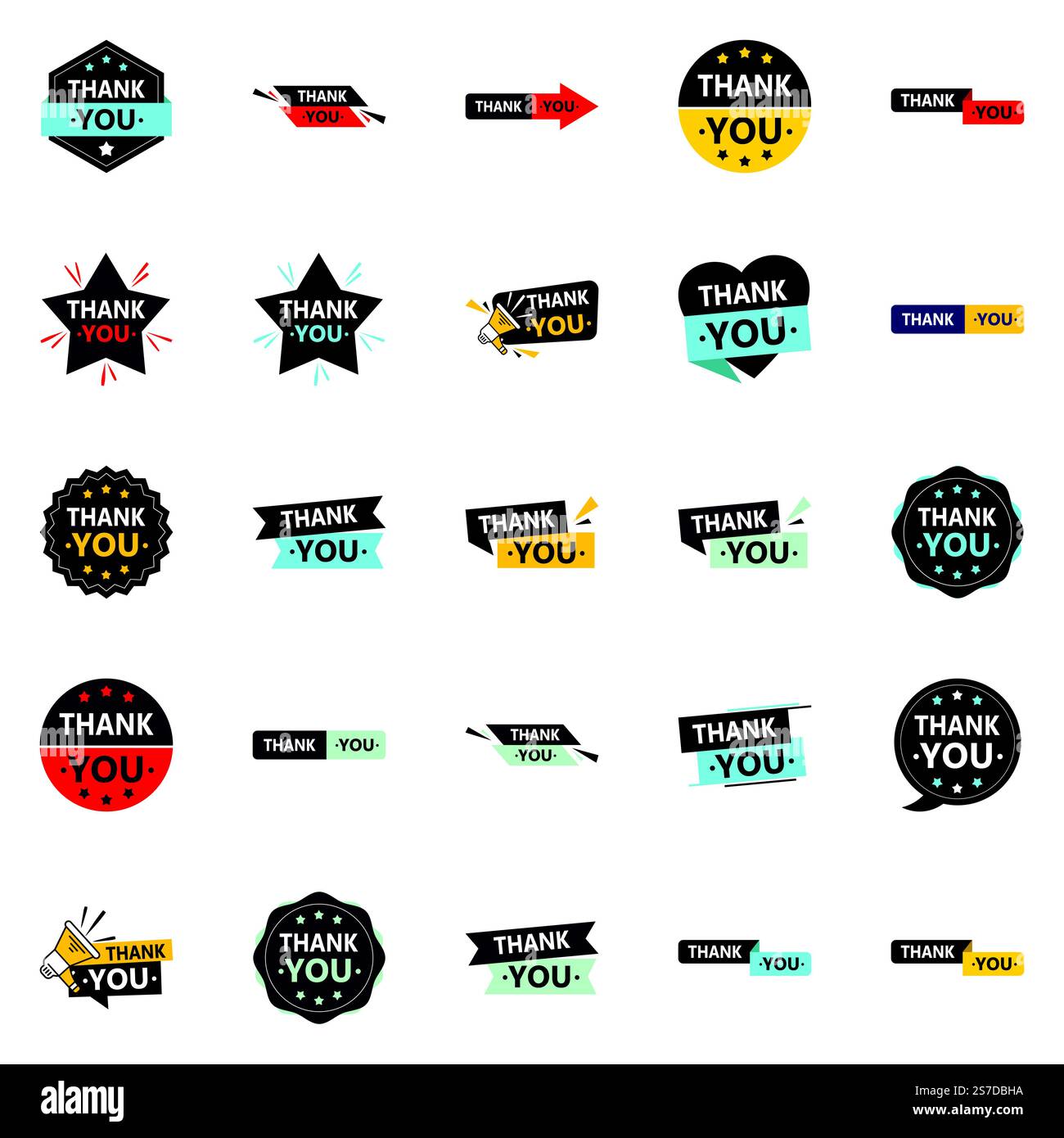 Thankyou 25 Innovative Vector Icons to show your appreciation in a ...