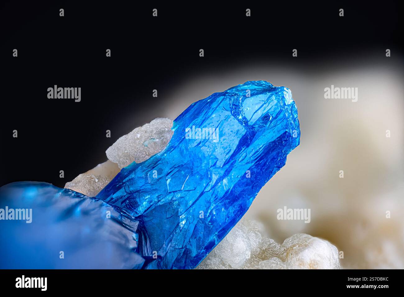 Blue Veszelyite. Specimen from Sanguozhuang, yunnan, China. Micro ...