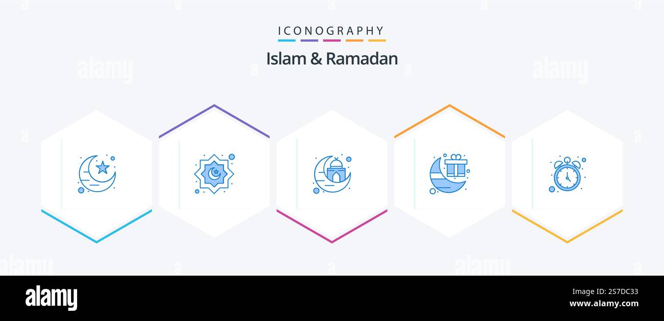 Islam And Ramadan 25 Blue icon pack including hour. ramadan. building ...