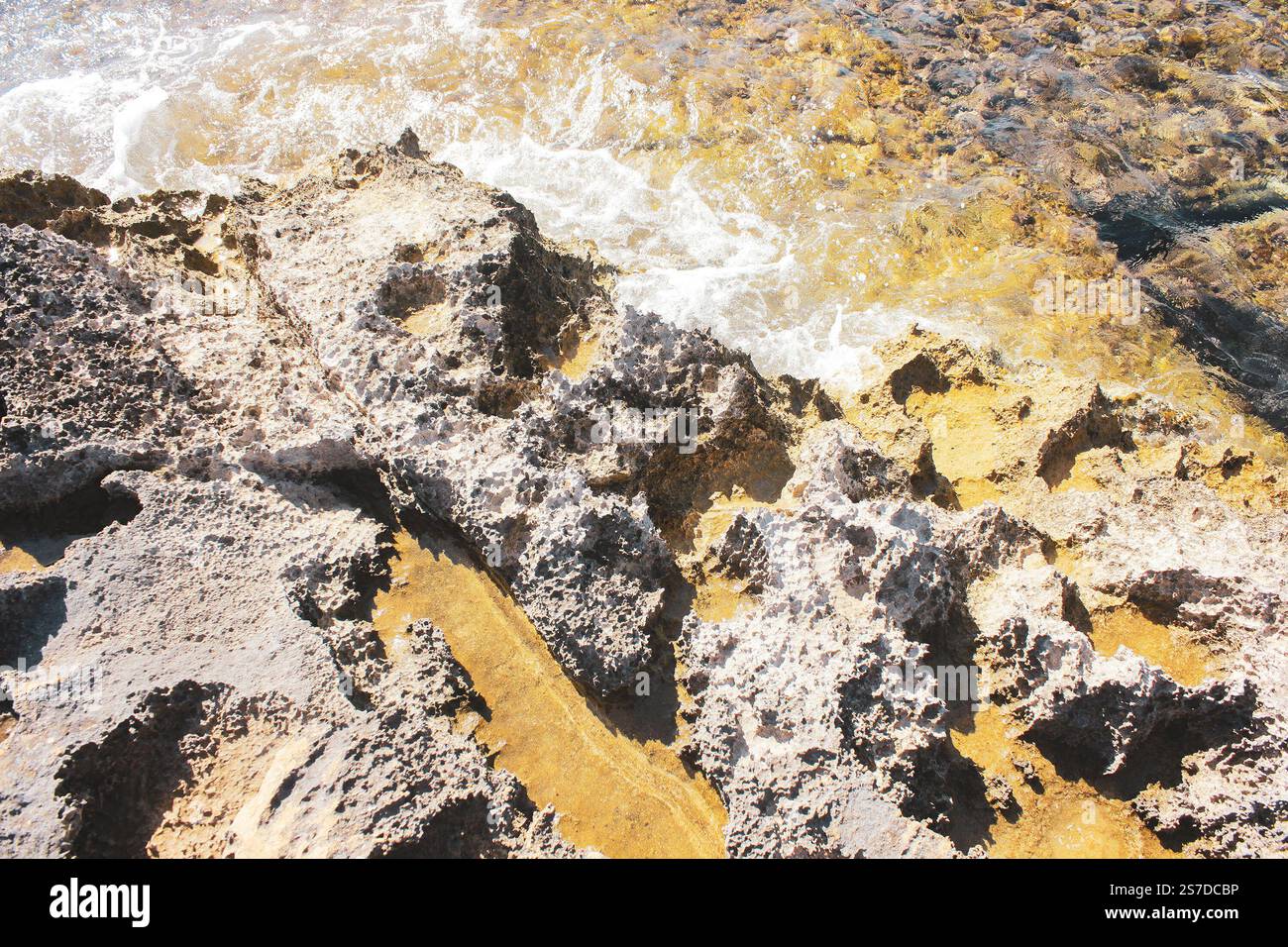 Geological formation with rain water Stock Photo - Alamy