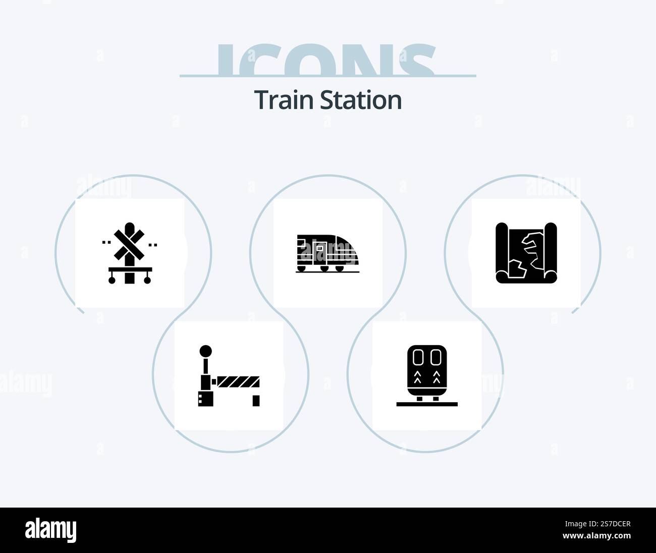 Train Station Glyph Icon Pack 5 Icon Design. pin. location. sign ...