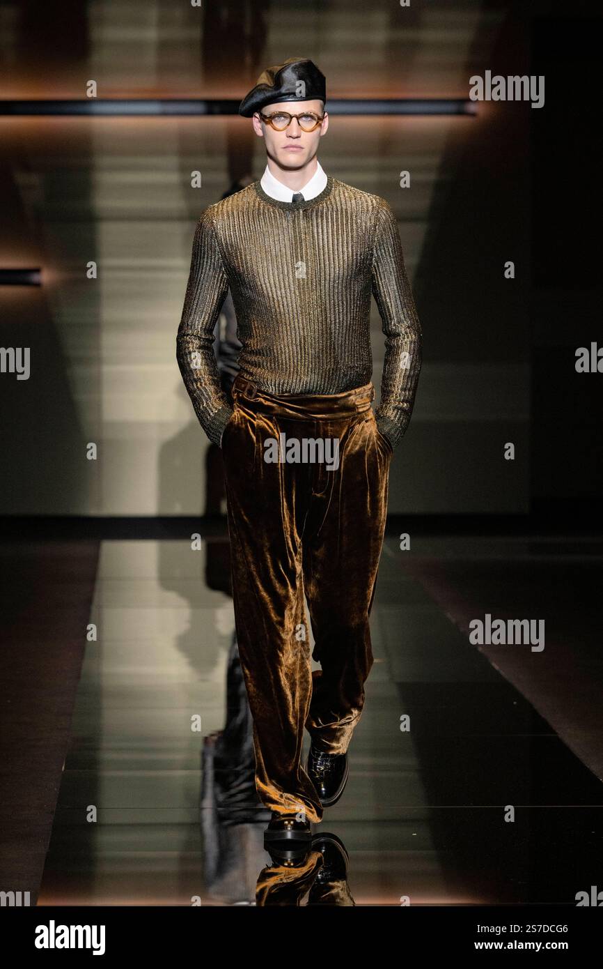 Timo Pan Milan Fashion Week - Men F/W 2025-26 Emporio Armani fashion ...