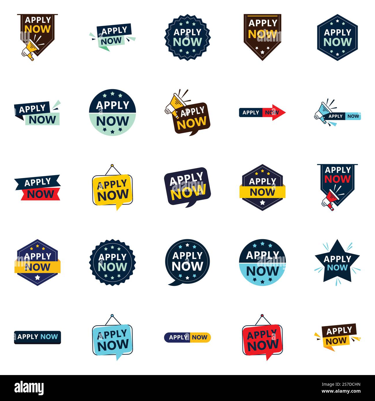 Get More Applications with Our Pack of 25 Apply Now Banners Stock ...