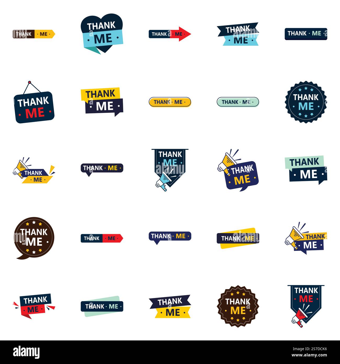 25 Eye catching Thank Me Banners to Show Your Appreciation Stock Vector Image & Art - Alamy