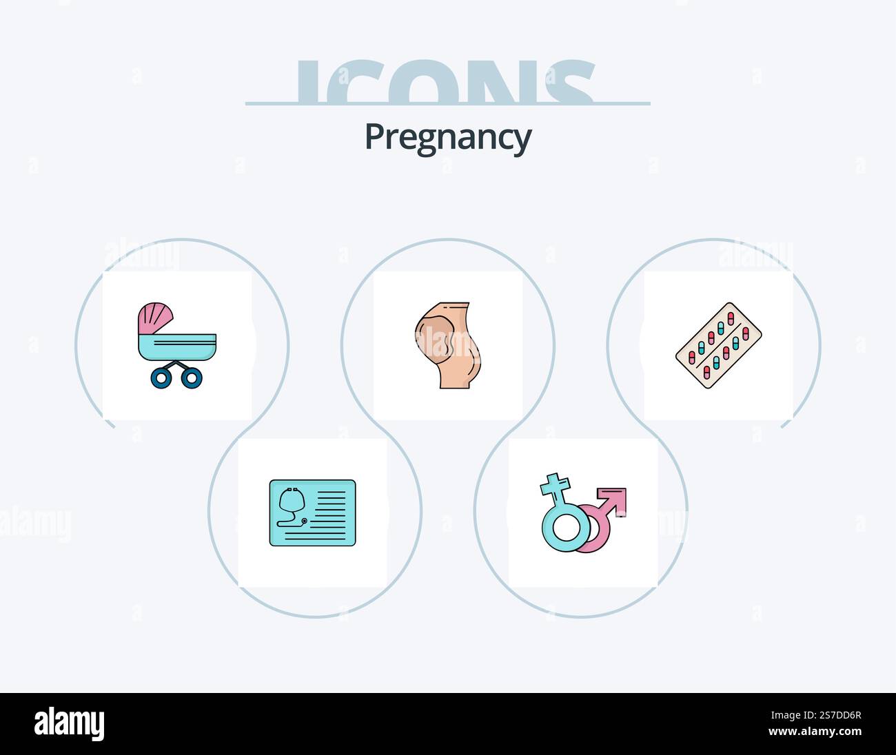 Pregnancy Line Filled Icon Pack 5 Icon Design. drop. ultrasound ...