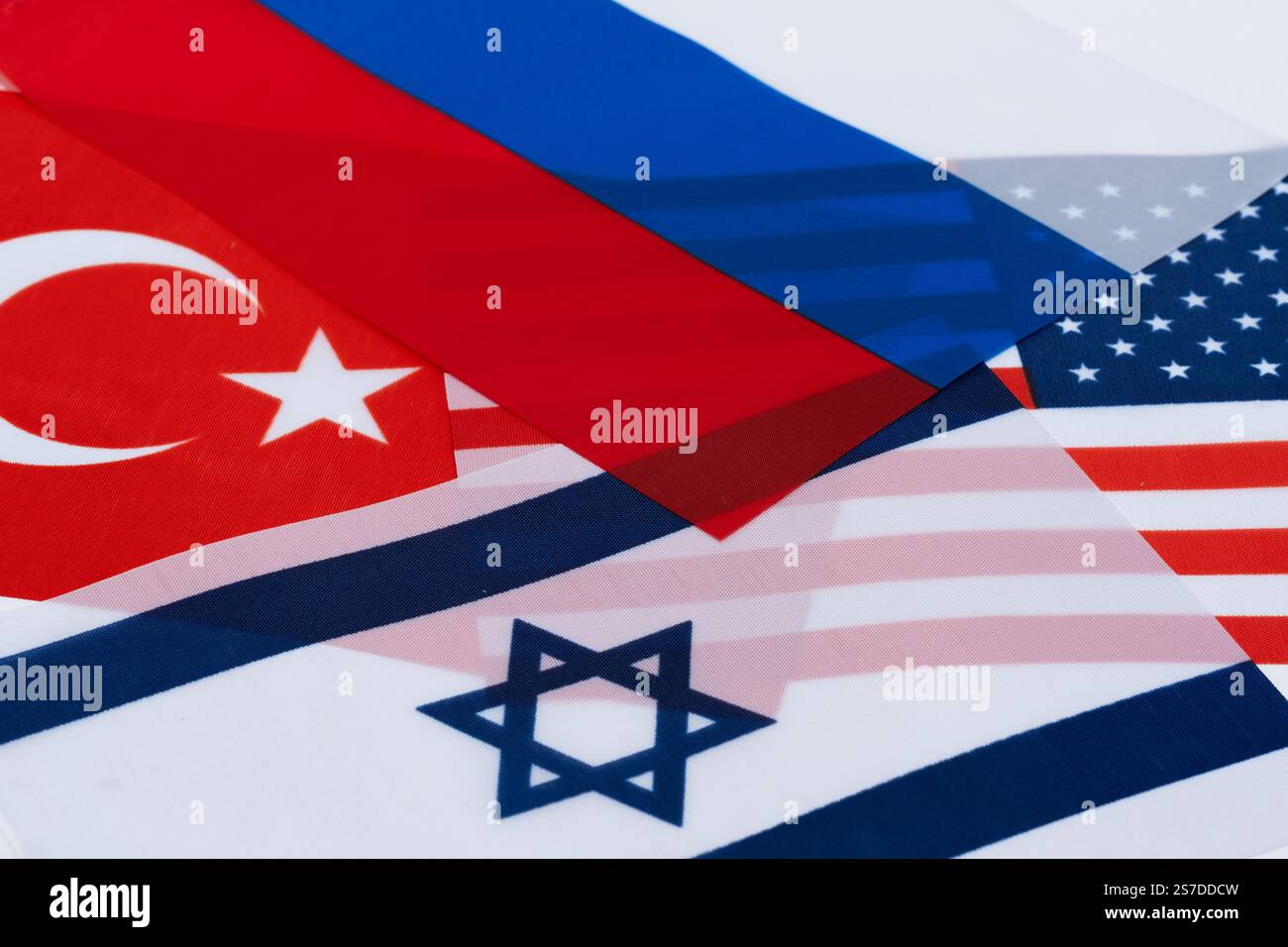 Flag United States America, Turkey, Israel and Russia. Symbol ...