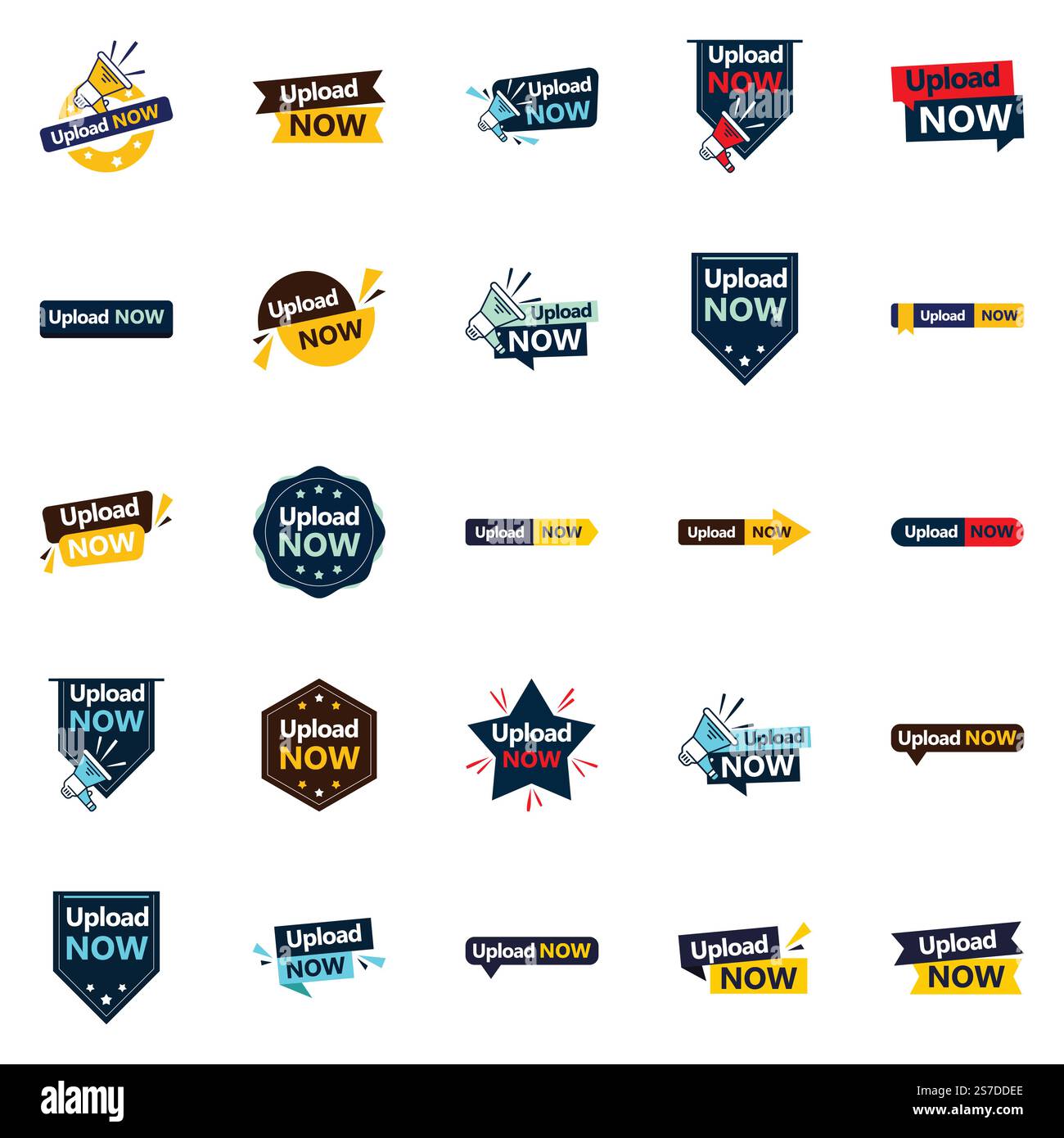 25 Stunning Vector Designs in the Upload Now Pack Perfect for Marketing ...
