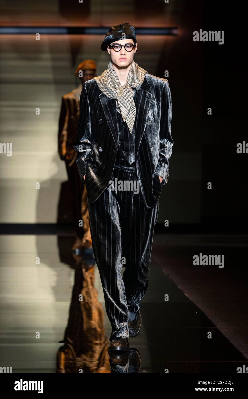 Brando Erba Milan Fashion Week - Men F/W 2025-26 Emporio Armani fashion ...