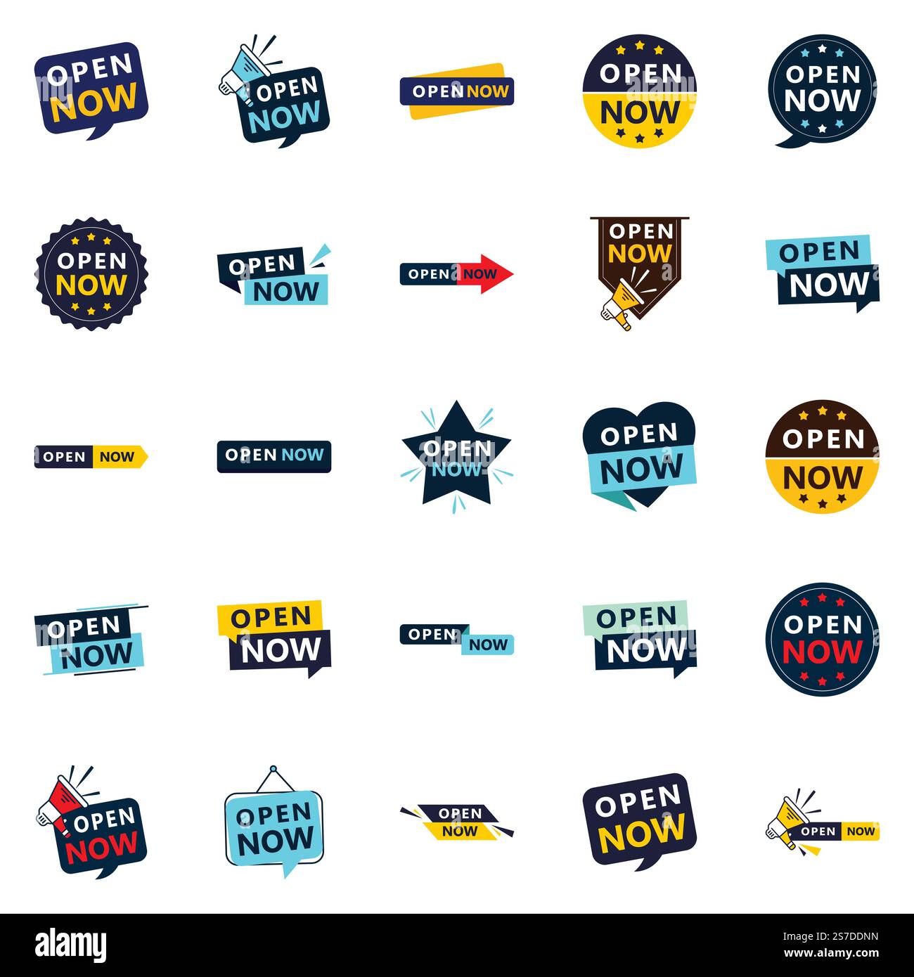 25 Open Now Templates to Attract Customers Stock Vector Image & Art - Alamy