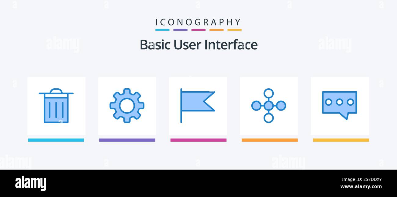 Basic Blue 5 Icon Pack Including . hint. flag. bubble. network ...