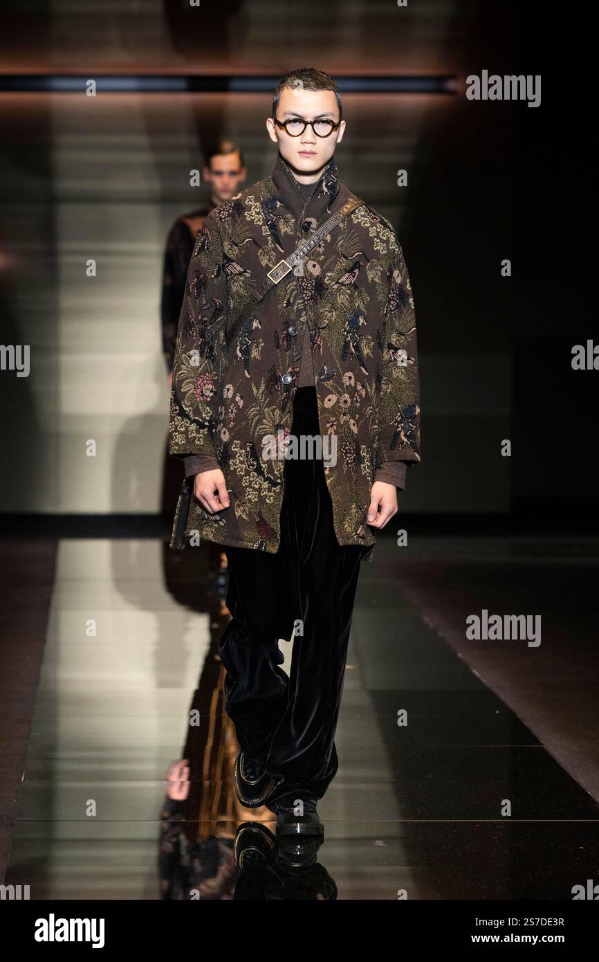 Ryan Park Milan Fashion Week - Men F/W 2025-26 Emporio Armani fashion ...