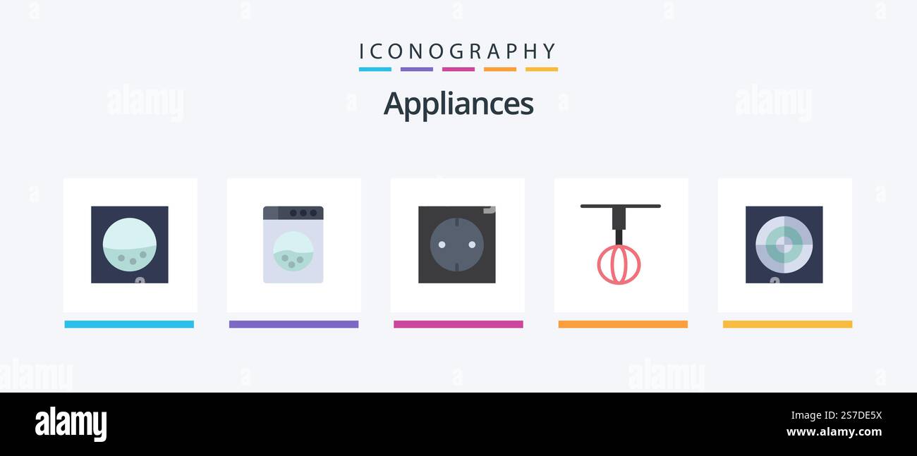 Appliances Flat 5 Icon Pack Including . home ware. extractor. Creative ...