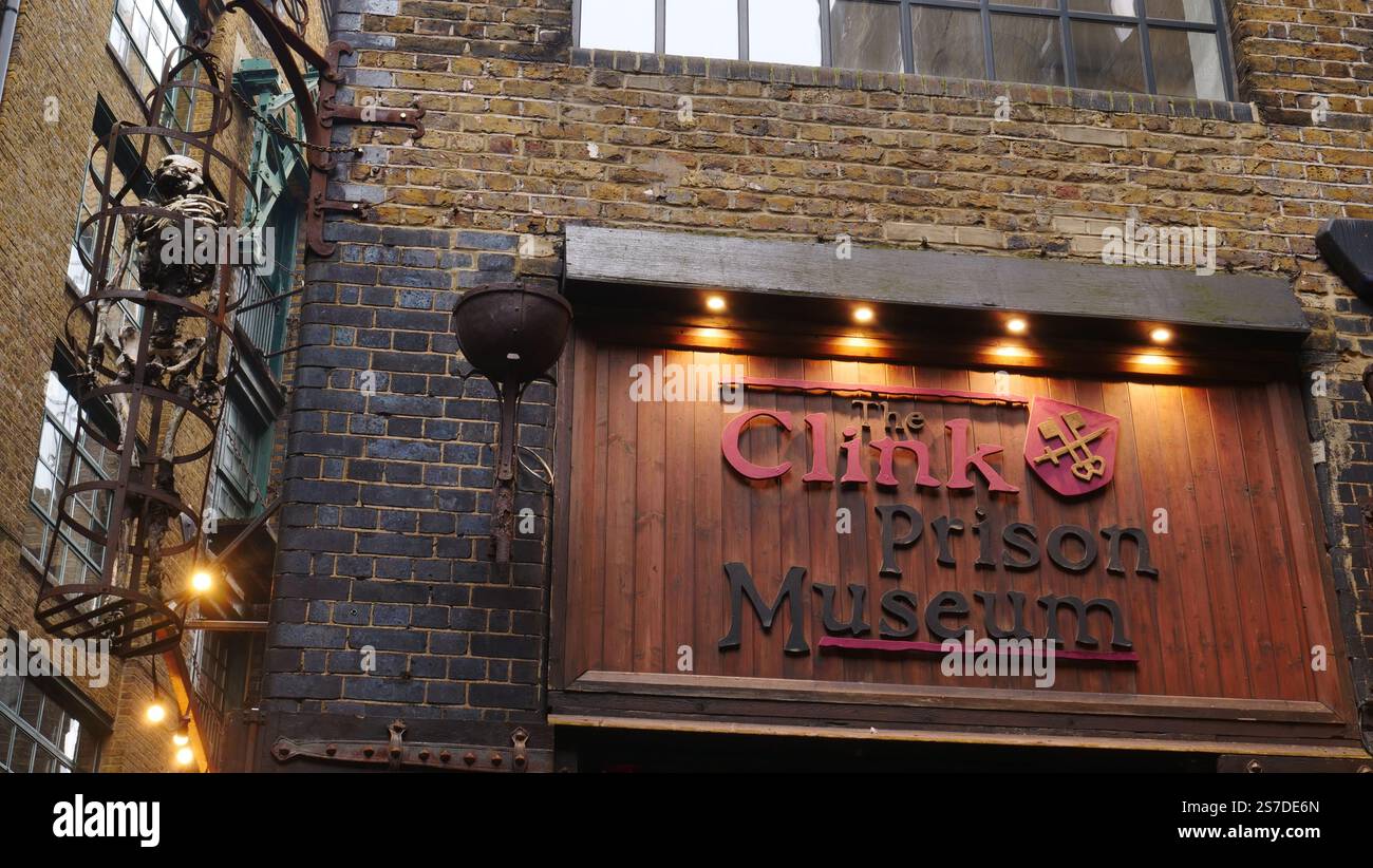 The Clink Prison Museum on the south bank of the Thames, London Stock ...