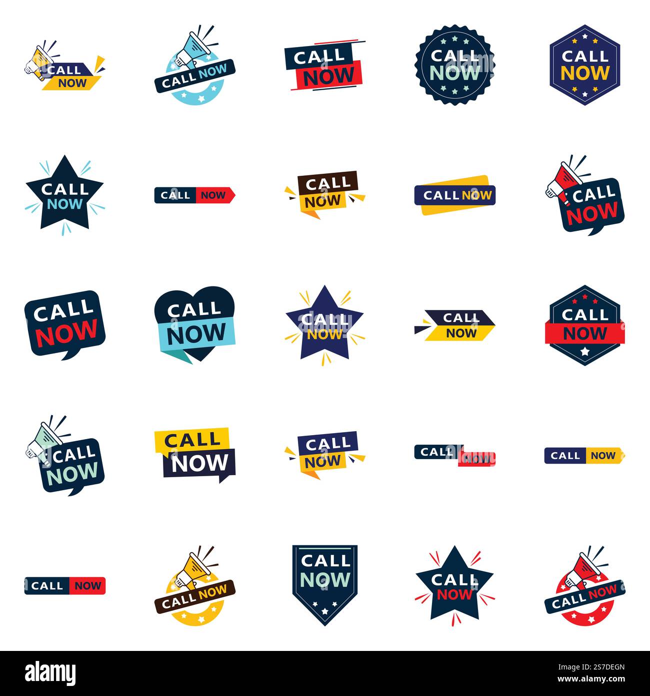 Call Now 25 Fresh Typographic Elements for a modern call to action ...