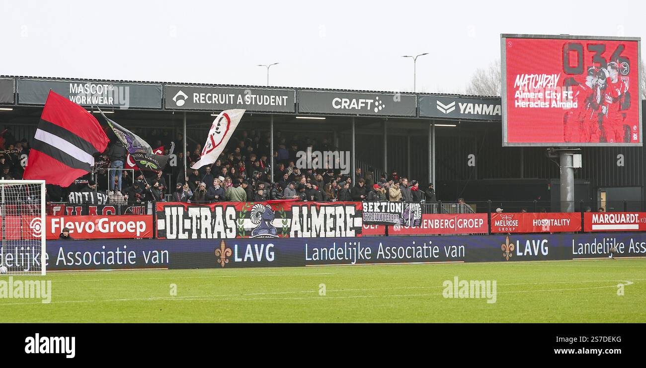 Almere, Netherlands. 19th Jan, 2025. ALMERE, 19-01-2025, Yanmar Stadium ...
