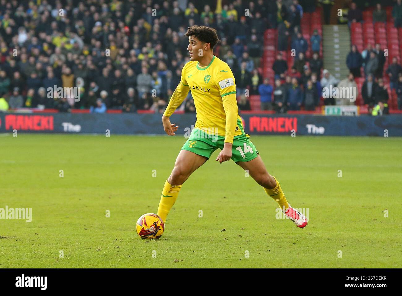 Bramall Lane, Sheffield, England - 18th January 2025 Ben Chrisene (14 ...