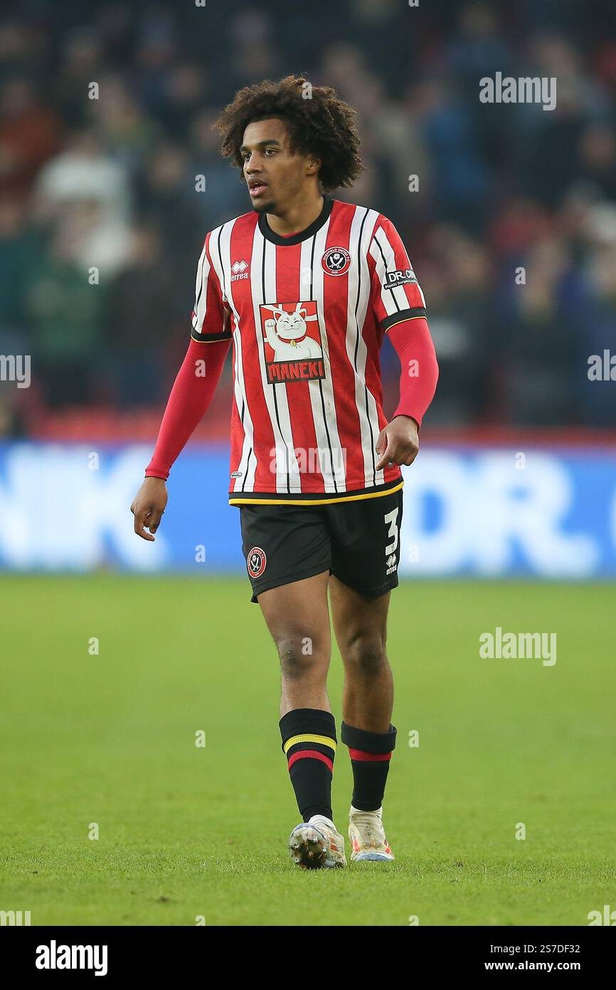 Bramall Lane, Sheffield, England - 18th January 2025 Sam McCallum (3 ...