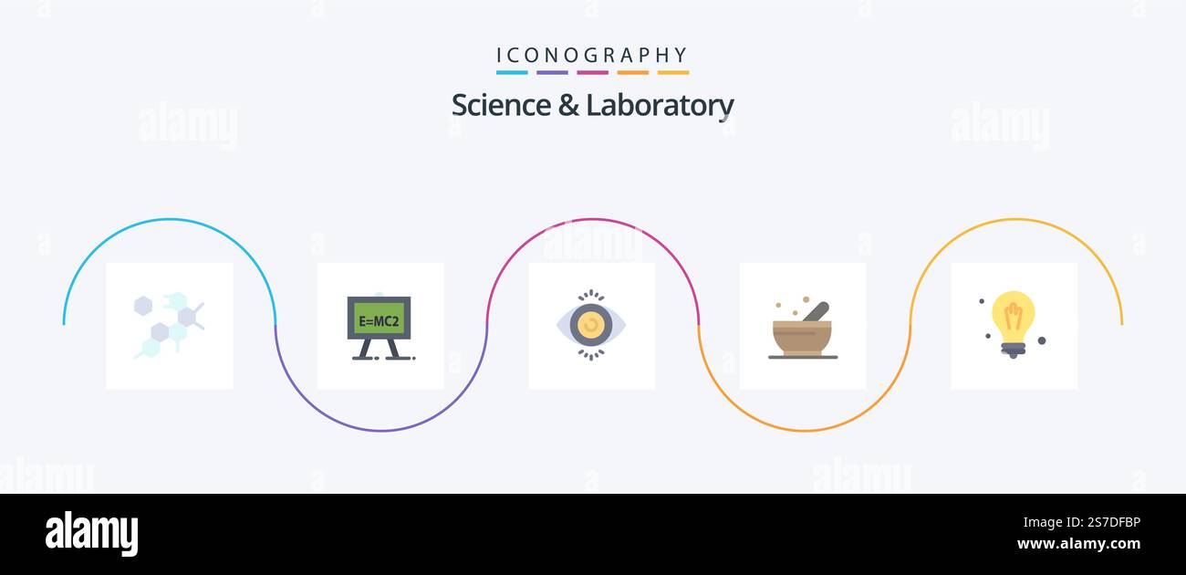 Science Flat 5 Icon Pack Including . science. search. idea. science ...