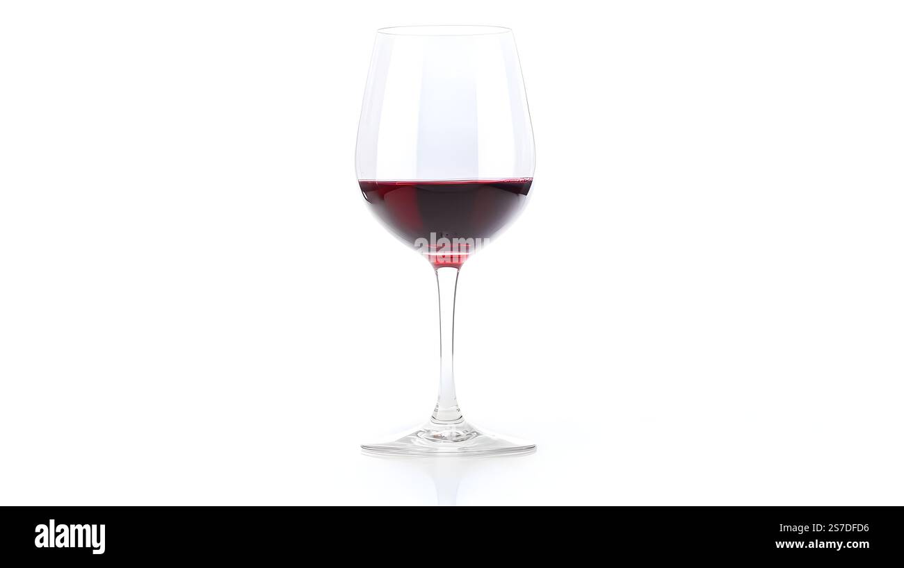 Refined and Elegant Red Wine Glass Filled with Premium Red Wine ...