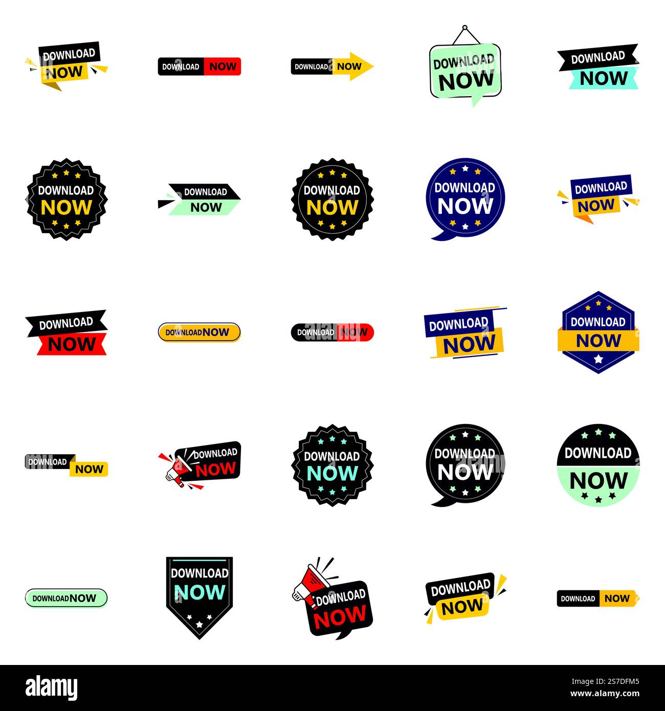 Download now graphics collection 25 unique designs Stock Vector Image ...