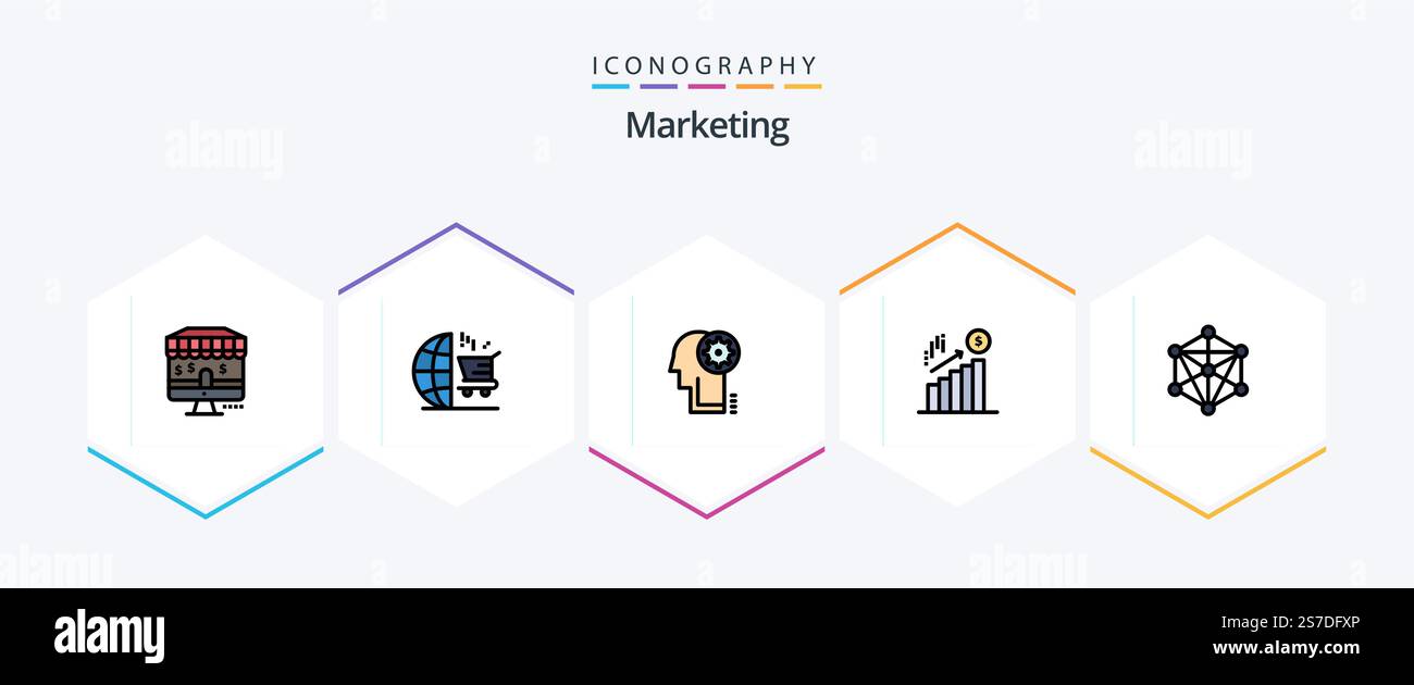 Marketing 25 FilledLine icon pack including learning. data. cogwheel ...