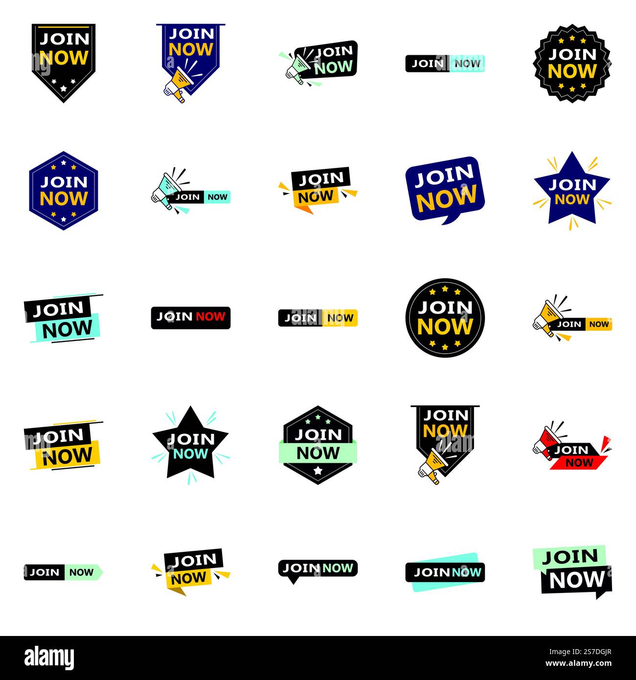 Join Now 25 Eye catching Typographic Banners for promoting membership ...