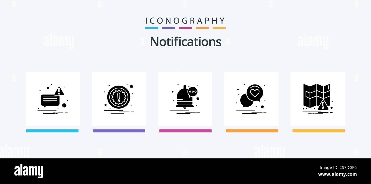 Notifications Glyph 5 Icon Pack Including . notification. notification ...