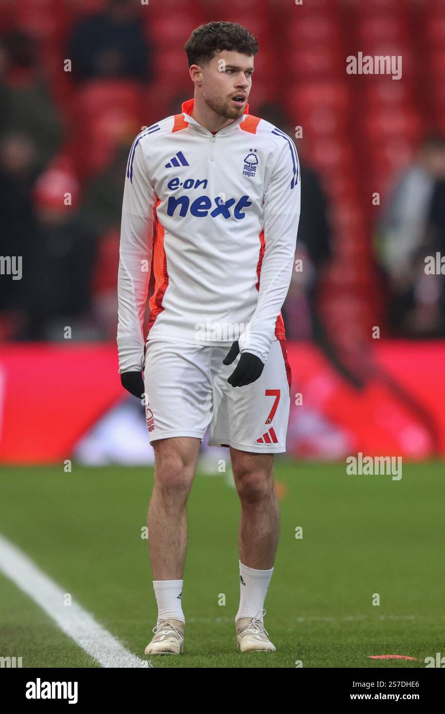 Neco Williams of Nottingham Forest in the pregame warmup session during ...