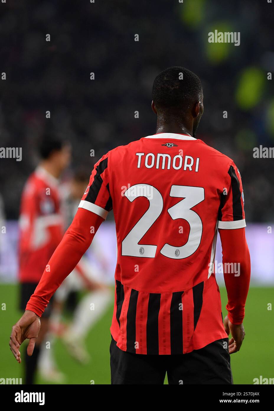 Turin, Italy. 18th Jan, 2025. Fikayo Tomori of AC Milan during Serie A ...