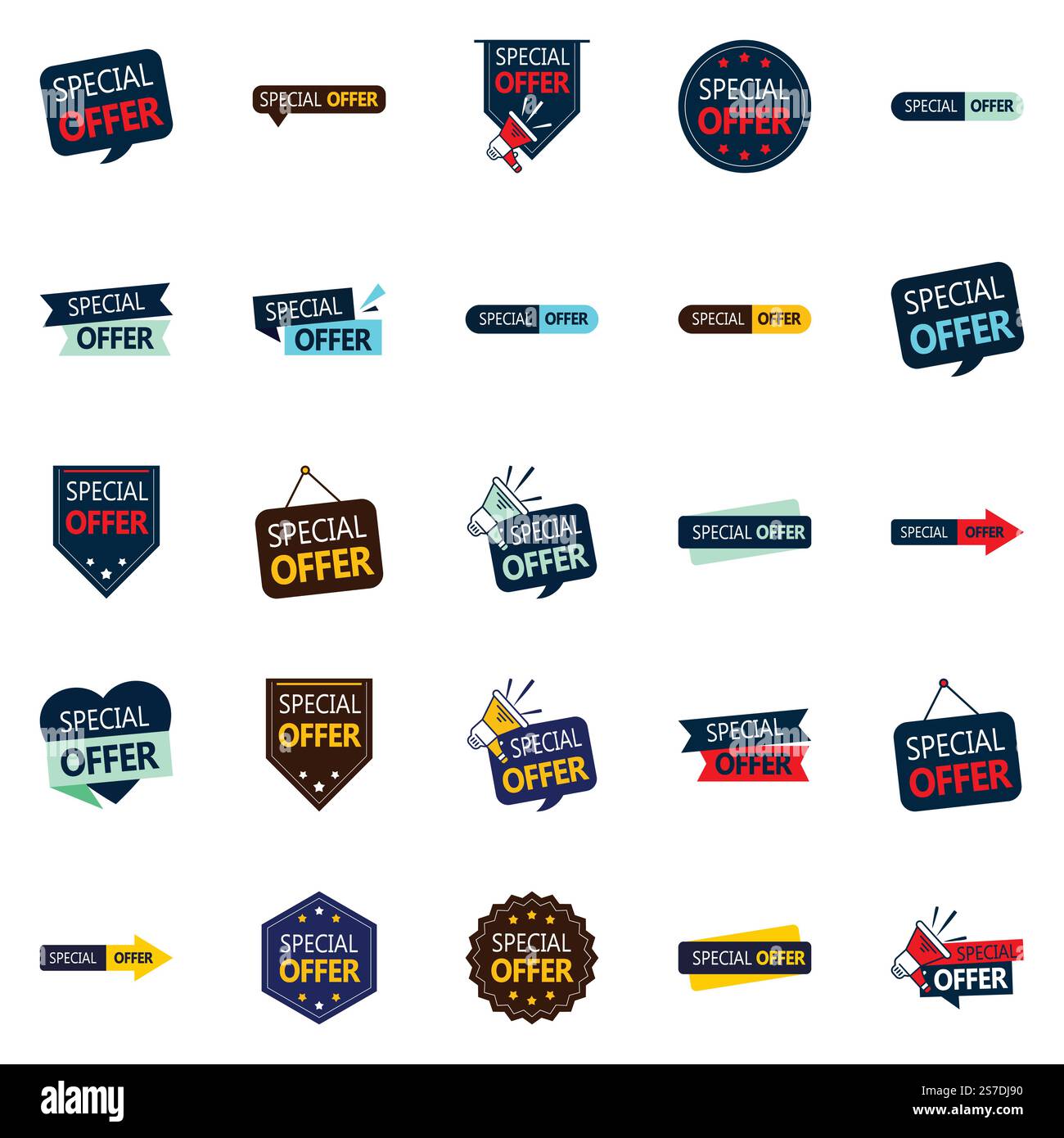 Special Offer 25 Unique Vector Designs for Marketing and Sales Stock ...