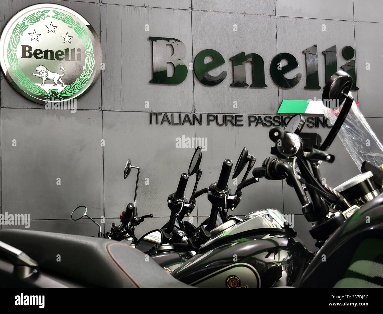 Denpasar, Bali, Indonesia - January 16, 2025: showroom and logo of the ...