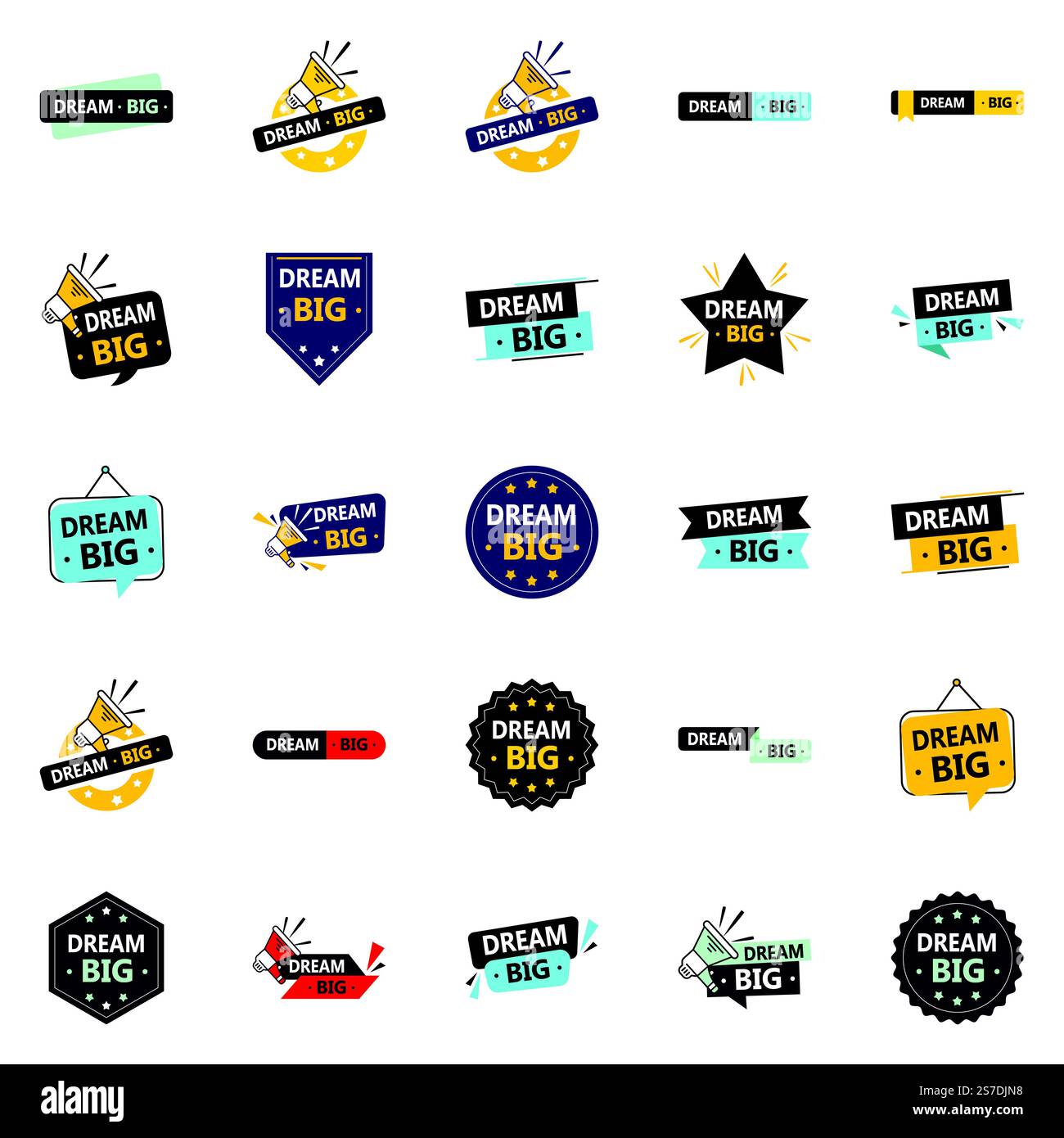 Dream Big 25 Unique Vector Elements for realizing your aspirations 25 ...