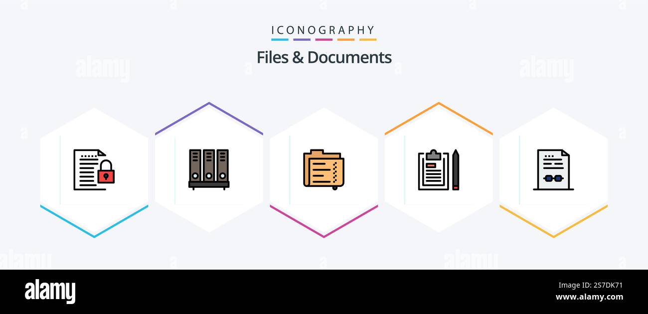Files And Documents 25 FilledLine icon pack including file. clipboard ...