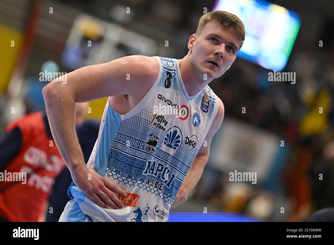Naples, Italy. 19th Jan, 2025. Kaspar Treier of Napolibasket during ...