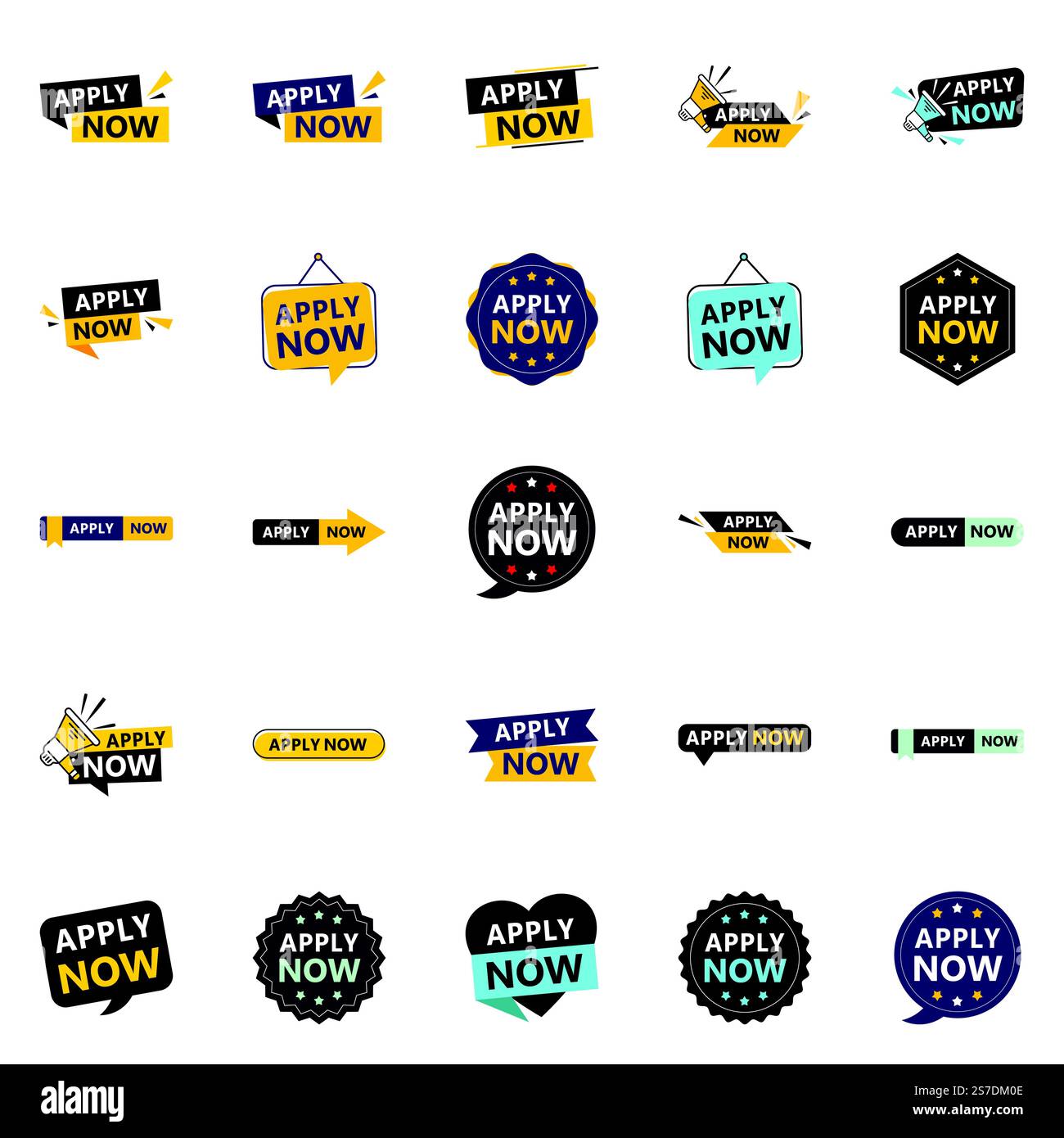 25 Diverse Apply Now Banners to Promote Your Opportunities Stock Vector ...