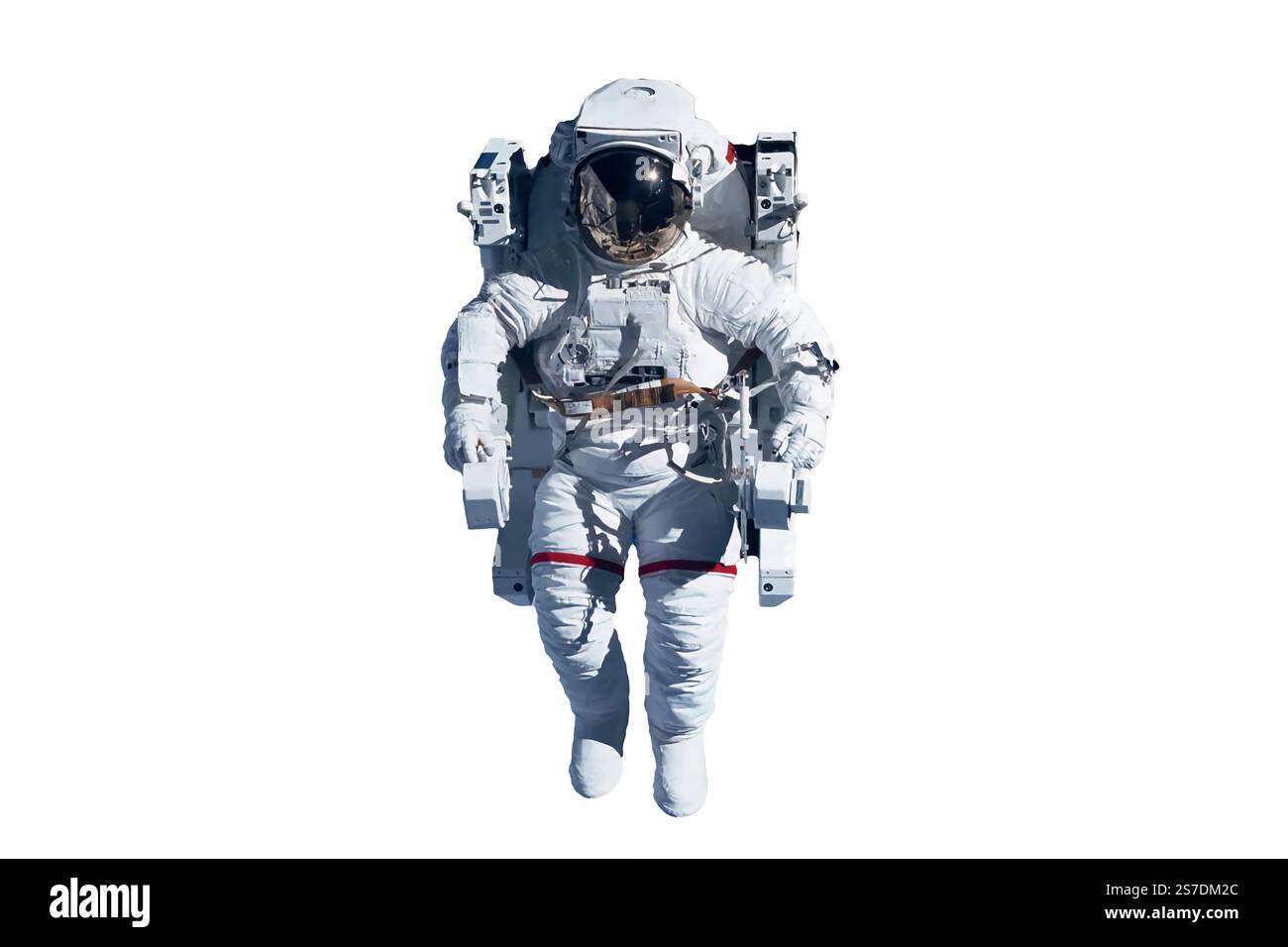 Astronaut isolated on white background. Elements of this image ...