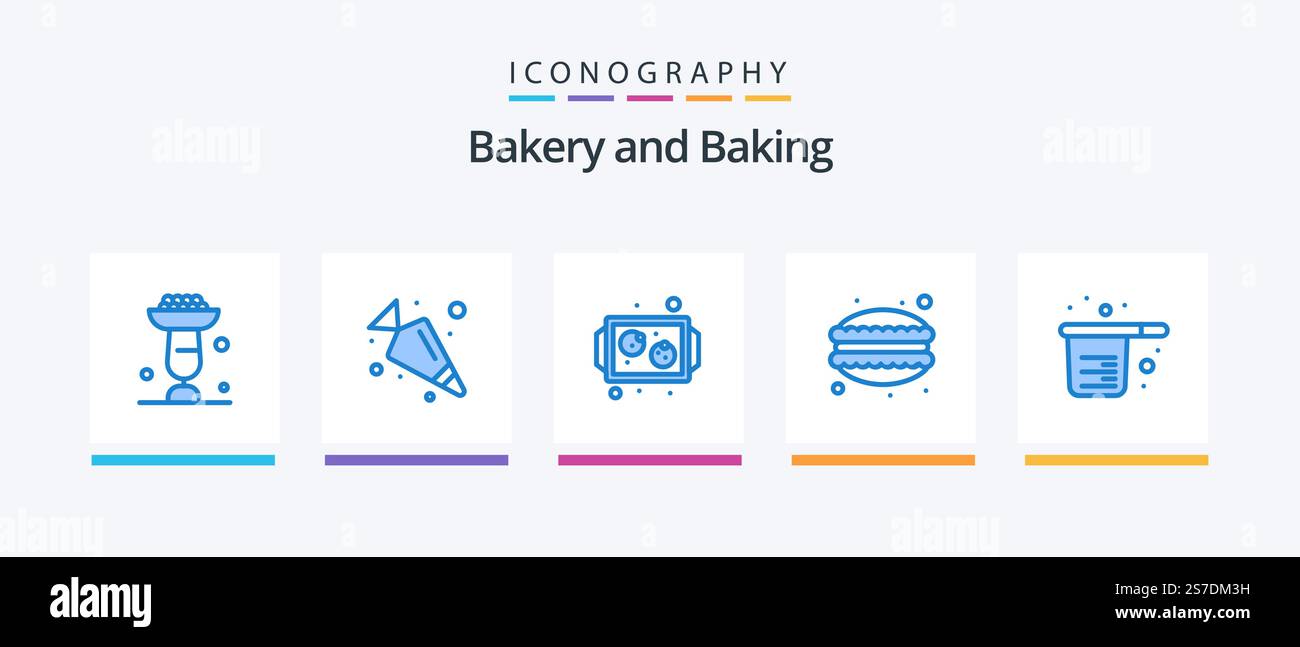 Baking Blue 5 Icon Pack Including cook. food. baking. dumplings. cafe ...