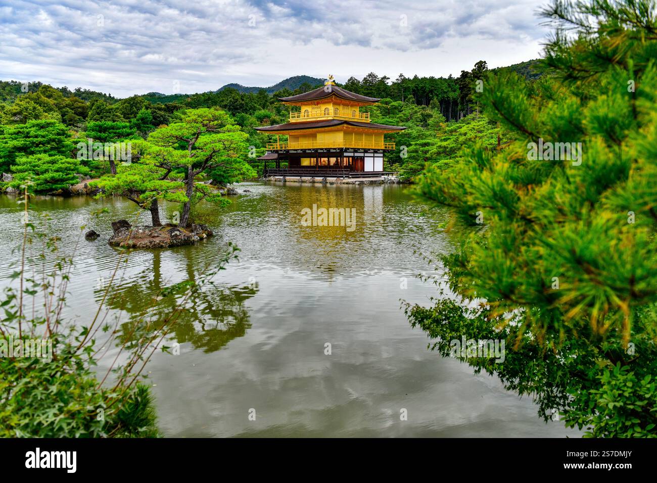 The Temple of the Golden Pavilion, Kinkakuji Temple in Kyoto, Japan ...