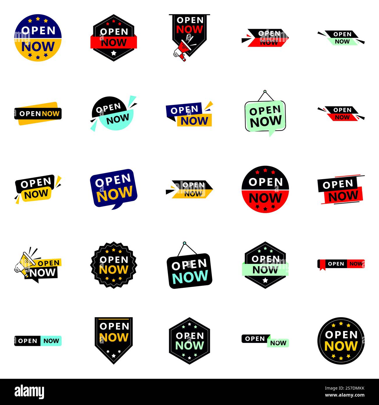 25 Open Now Templates to Attract Customers Stock Vector Image & Art - Alamy