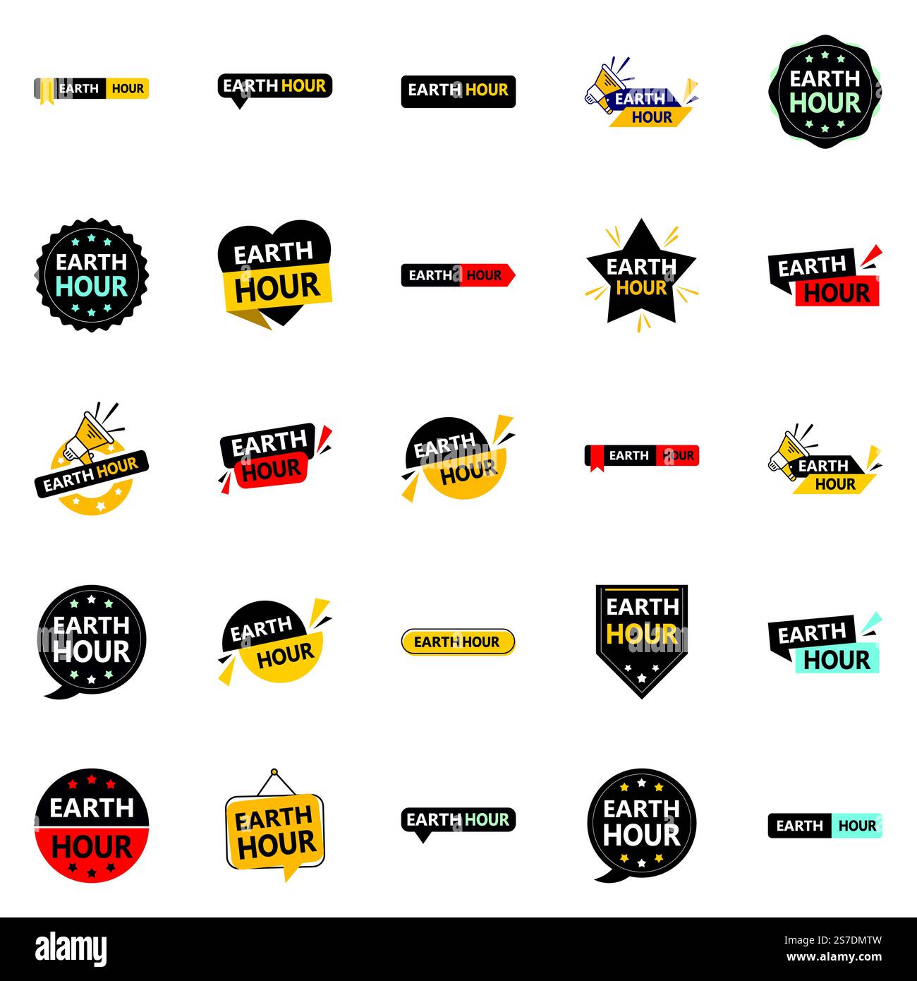 Earth Hour 25 Unique Vector Designs for Sustainability and Climate ...