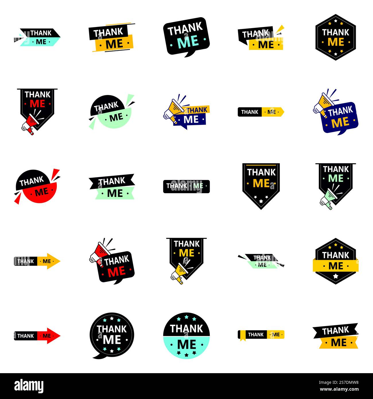 25 Eye catching Thank Me Banners to Show Appreciation Stock Vector Image & Art - Alamy