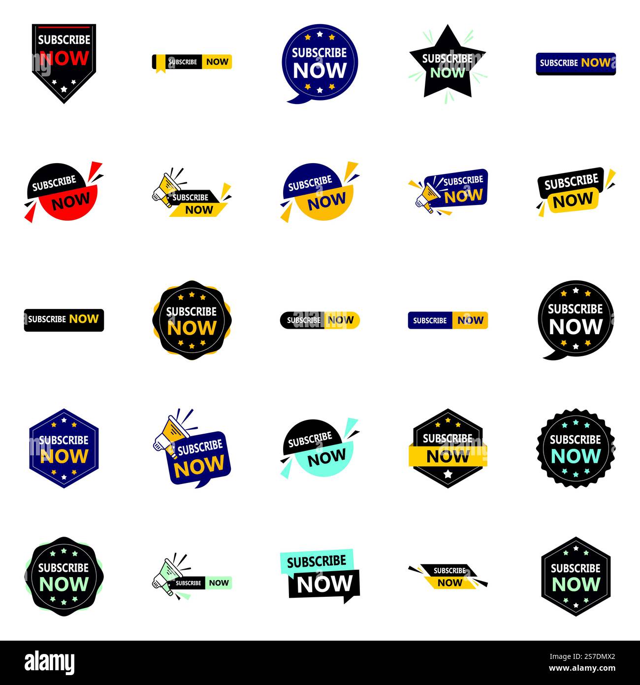 Subscribe Now 25 Vector Banners for Unique Graphic Design Solutions ...