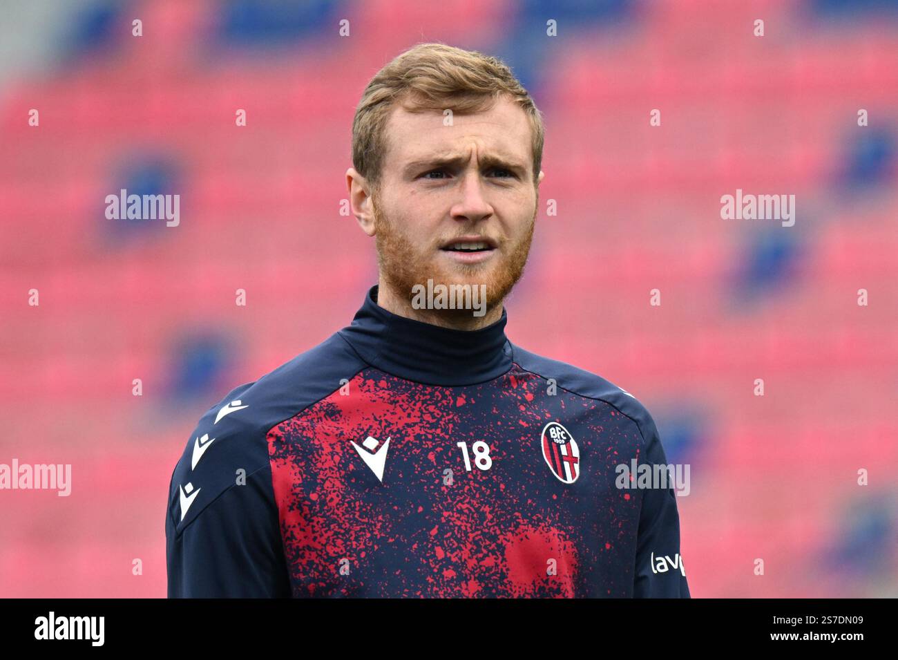 Bologna, Italy. 18th Jan, 2025. Tommaso Pobega (Bologna Fc) portrait ...